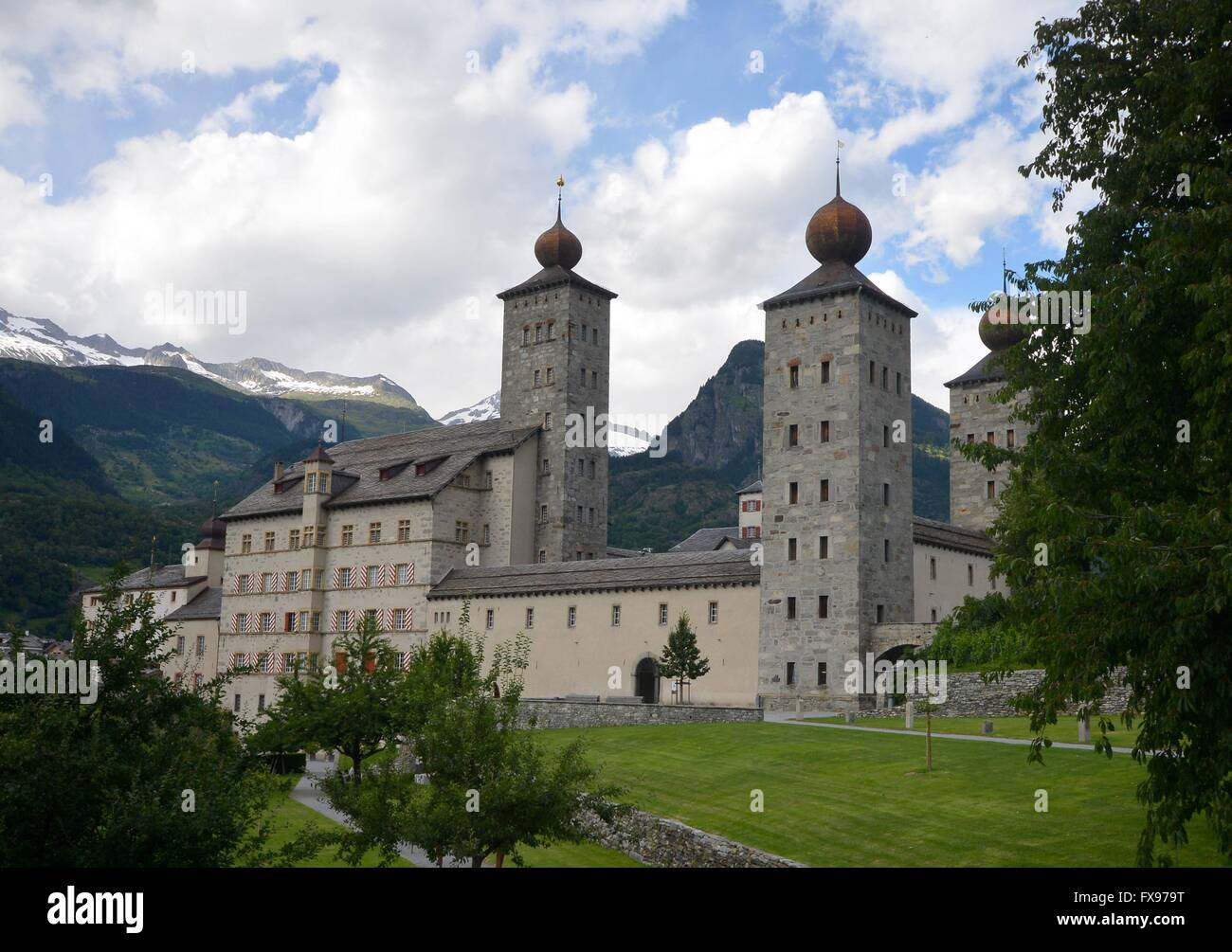 Stockalper castle, 23.06.2015 Stock Photo - Alamy