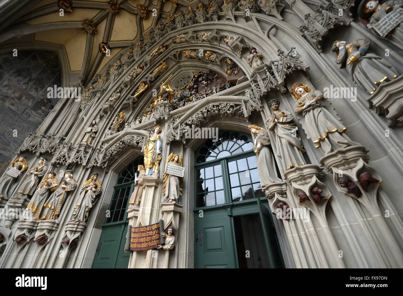 Bern minster portal hi-res stock photography and images - Alamy