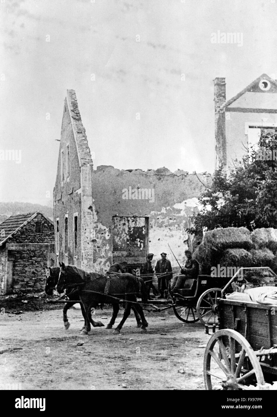 The Nazi propaganda picture shows soldiers of the German Wehrmacht in a ...