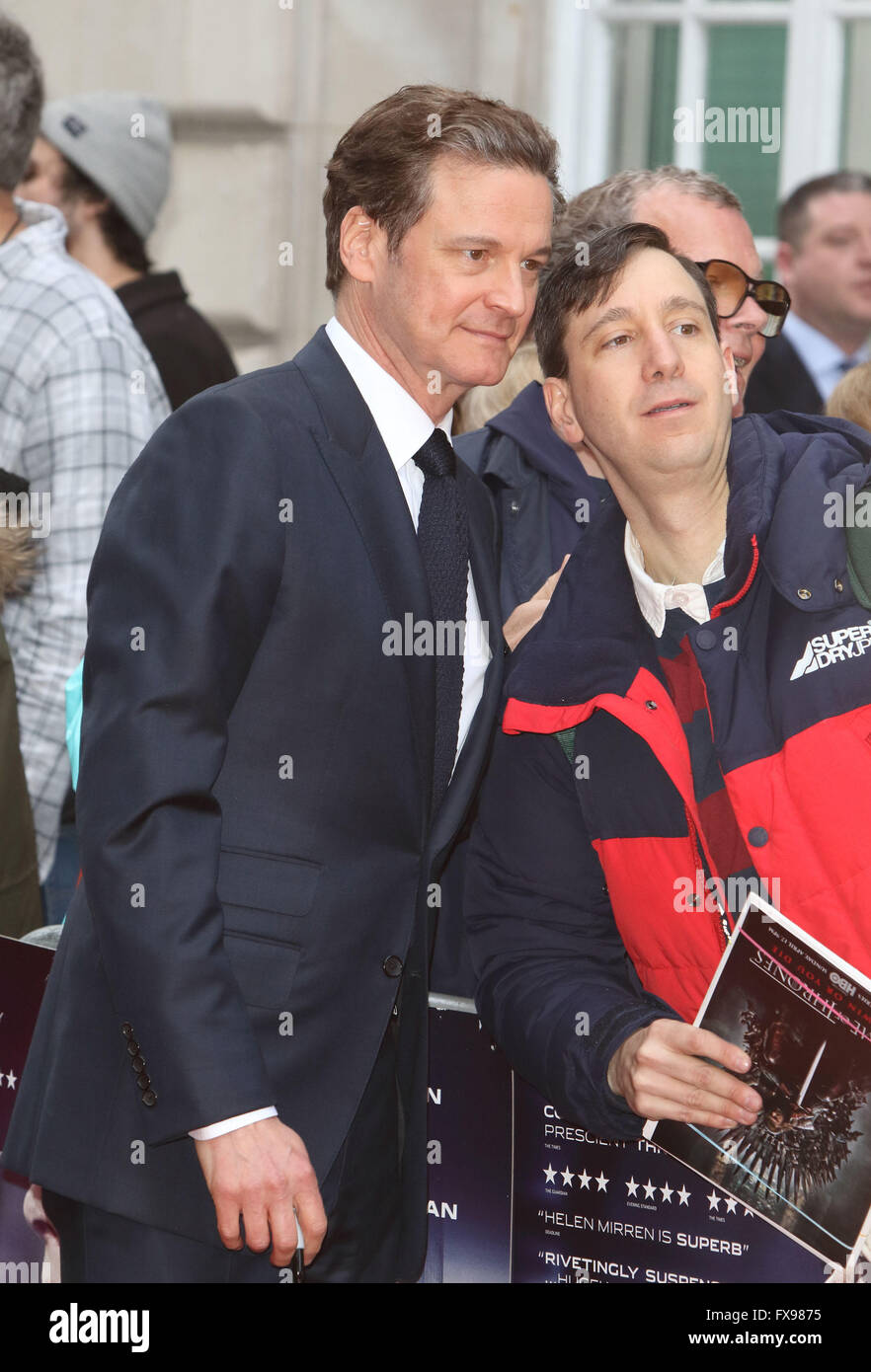 London, UK. 11th April, 2016. Colin Firth at the 'Eye In The Sky' - UK ...