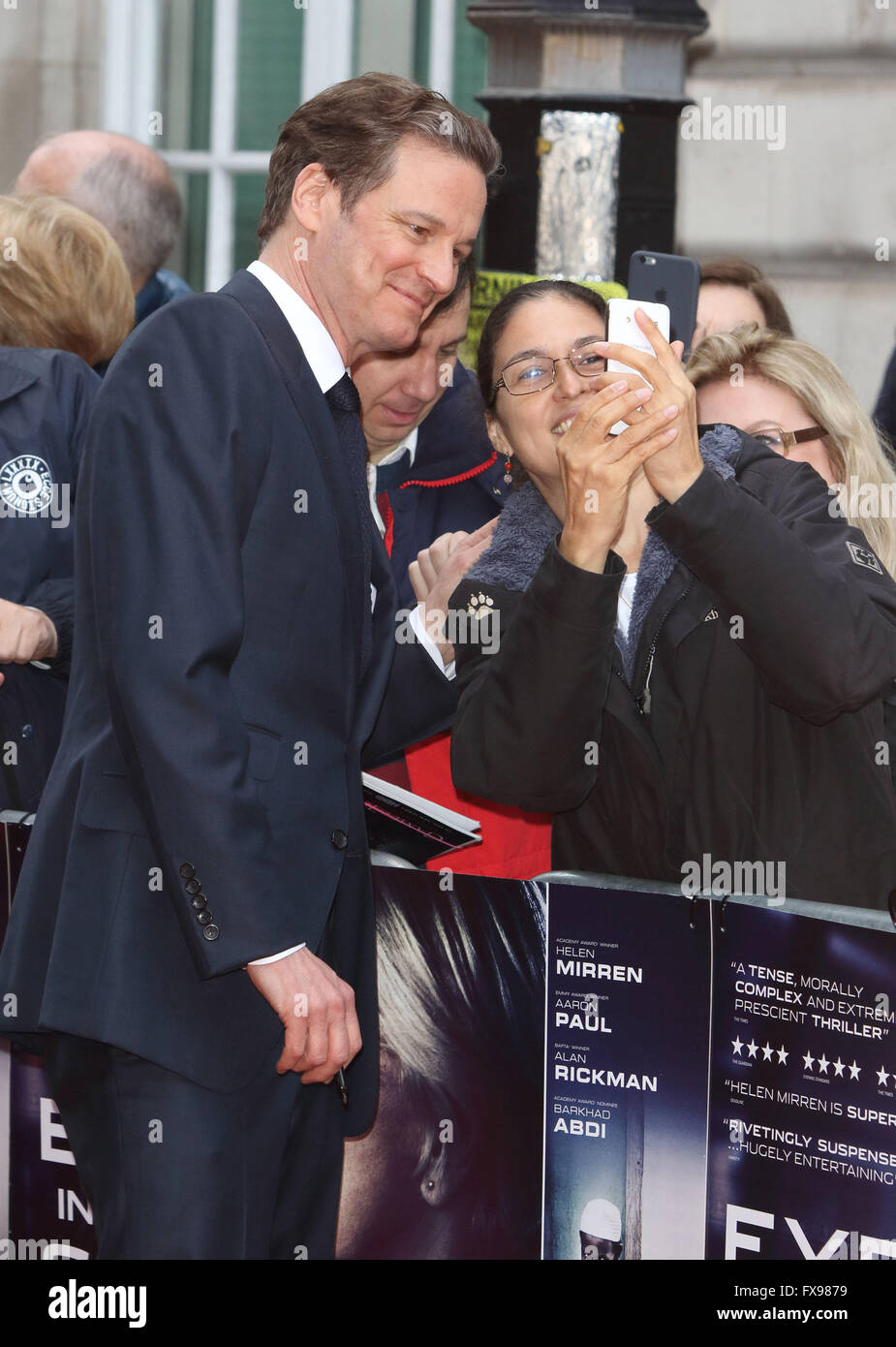 London, UK. 11th April, 2016. Colin Firth at the 'Eye In The Sky' - UK ...
