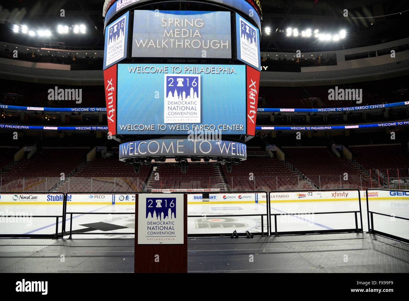 Philadelphia, Pennsylvania, USA. 12th Apr, 2016. Welcome sign for the ...