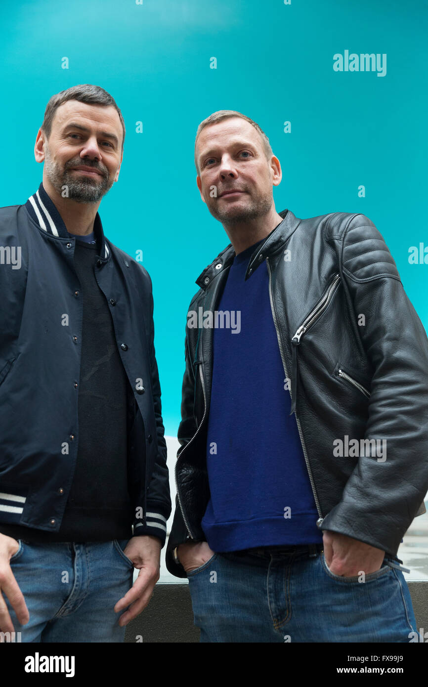 New York, USA. 12th April, 2016. Michael Elmgreen and Ingar Dragset ...