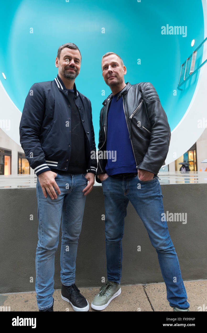 New York, USA. 12th April, 2016. Michael Elmgreen and Ingar Dragset ...