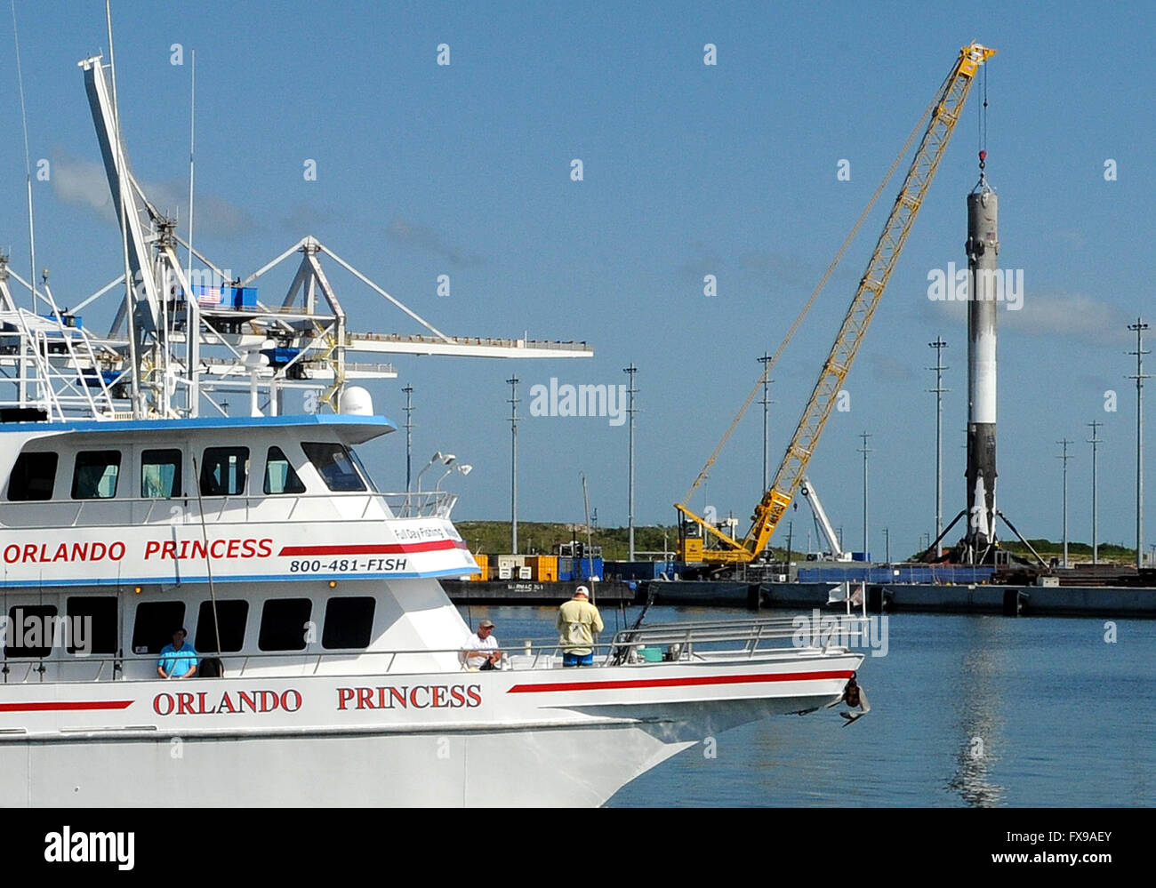 Port Canaveral, Florida, USA. 12th April, 2016. A charter fishing boat ...