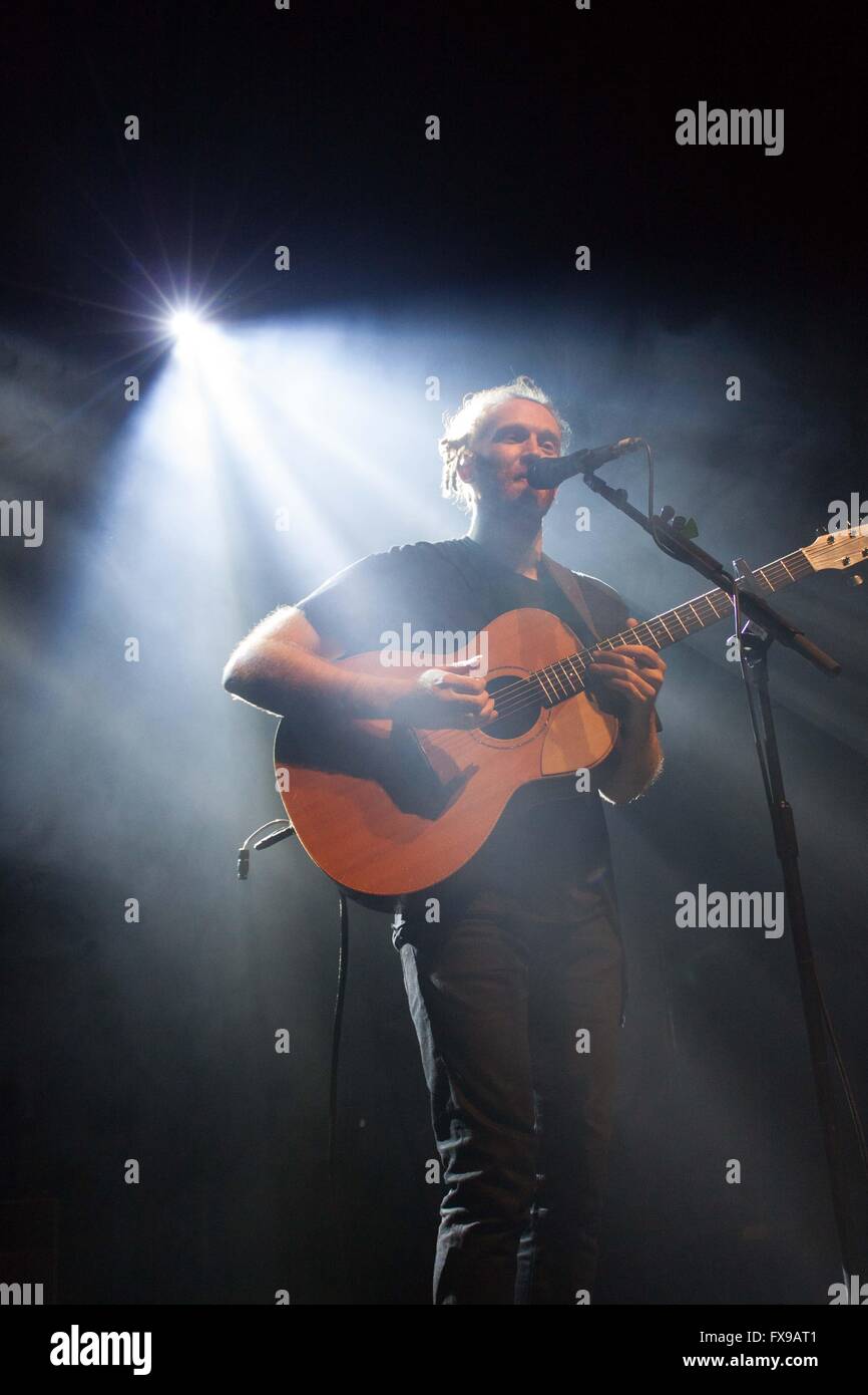 Guildford, UK. 12th April, 2016. Newton Faulkner performing at GLive ...