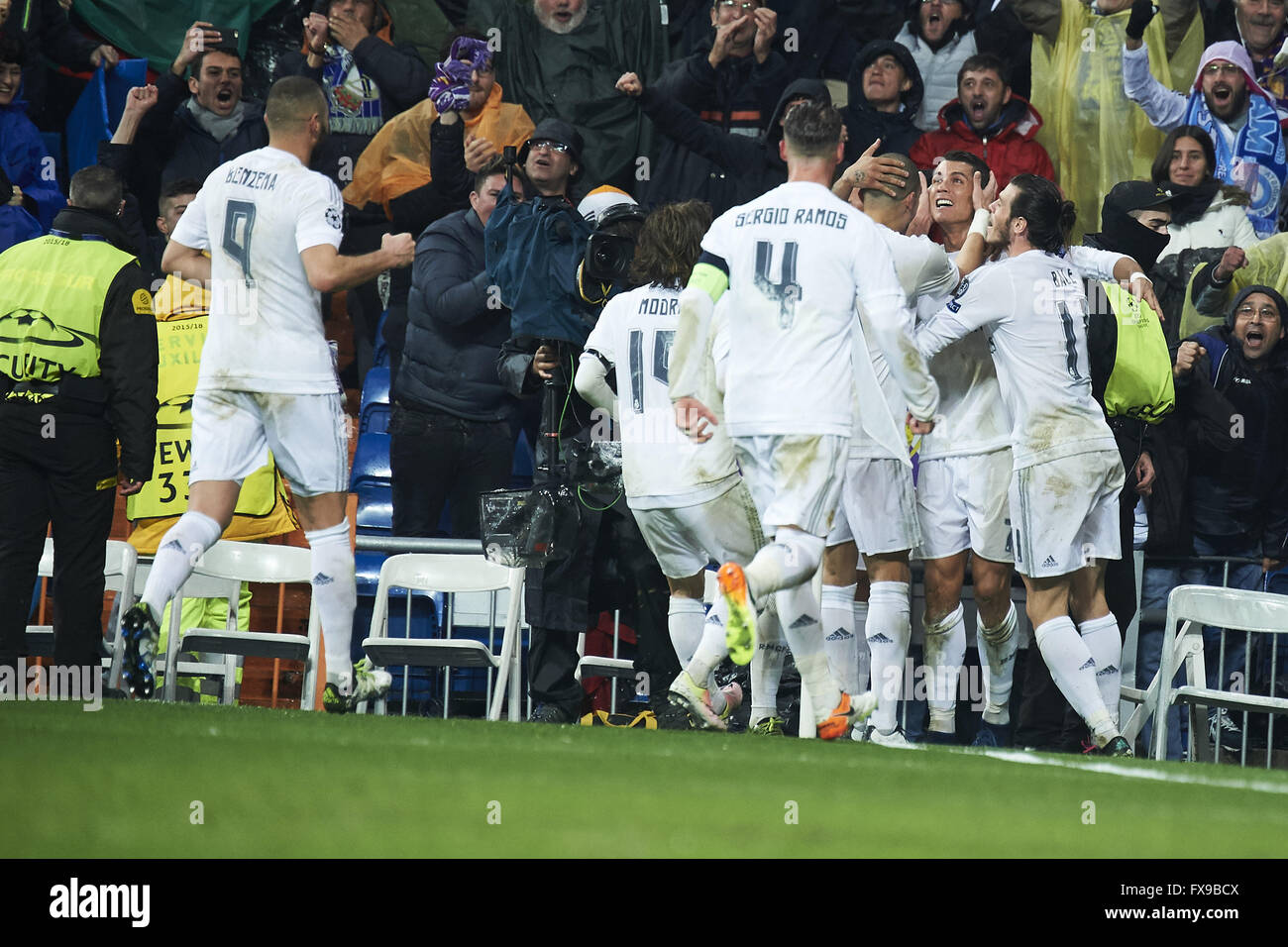 Madrid, Spain. 12th Apr, 2016. Cristiano Ronaldo (forward; Real Madrid ...