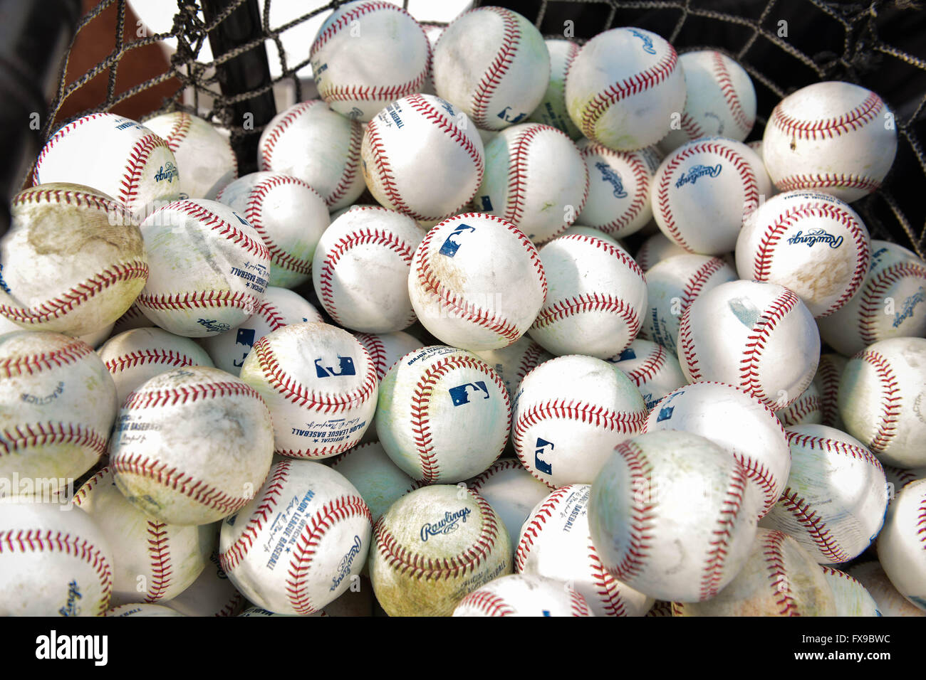 Flushing, New York, USA. 11th Apr, 2016. MLB official balls MLB : MLB ...