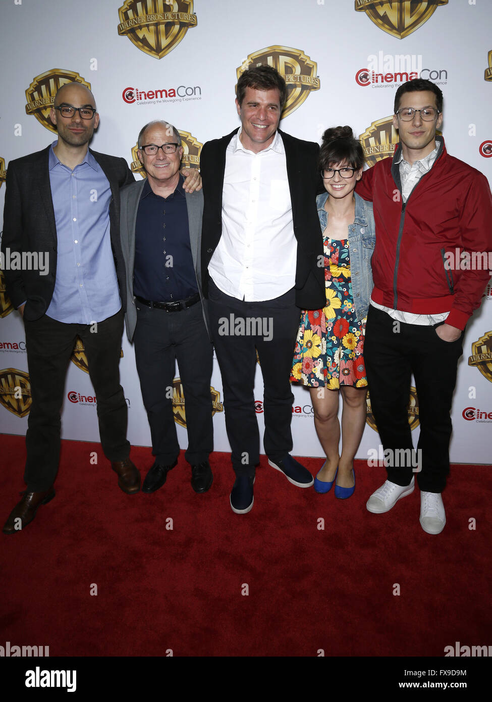 Las Vegas, NV, USA. 12th Apr, 2016. Katie Crown, Andy Sandberg. Warner ...