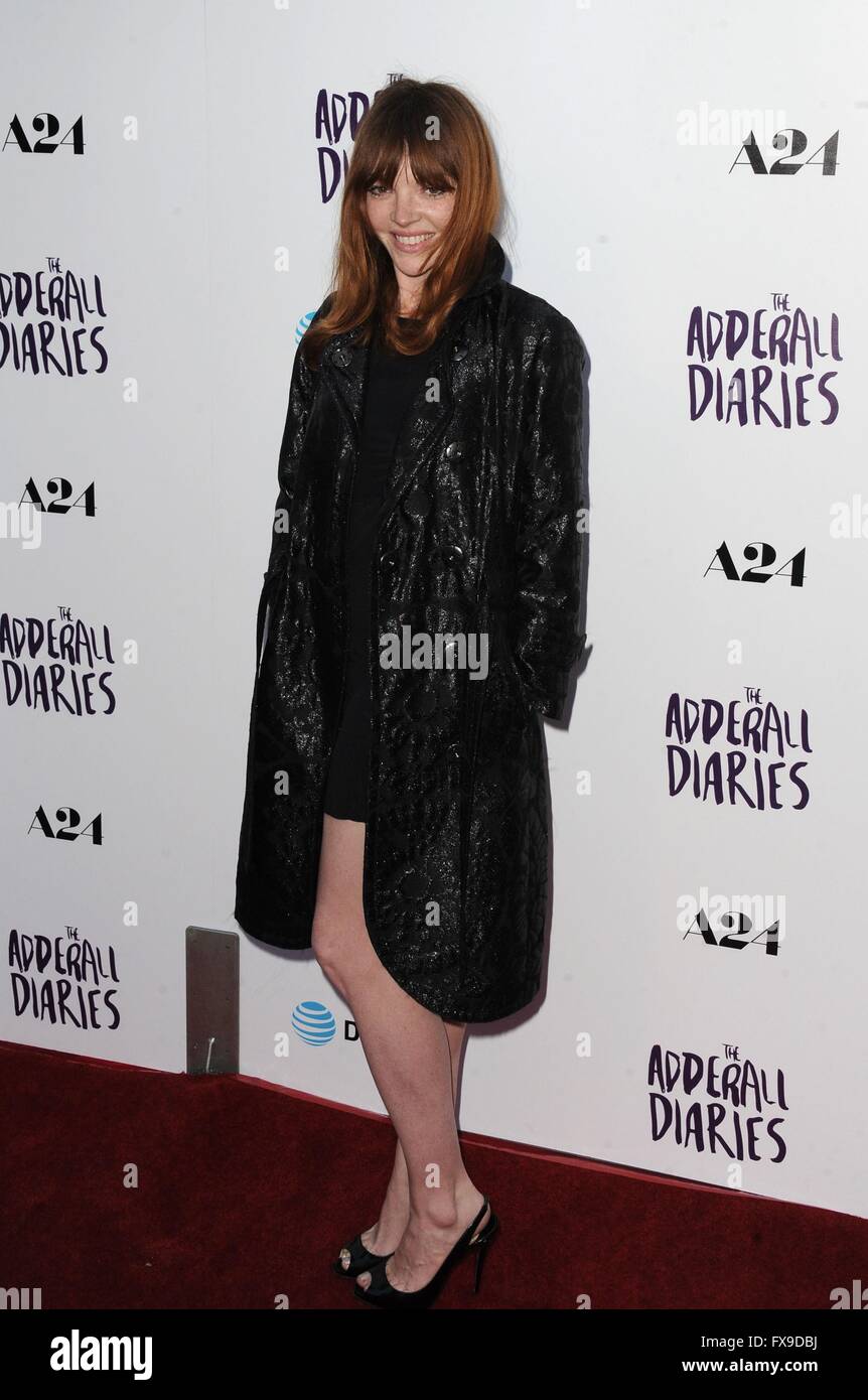 Los Angeles, CA, USA. 12th Apr, 2016. Nicole Laliberte at arrivals for ...