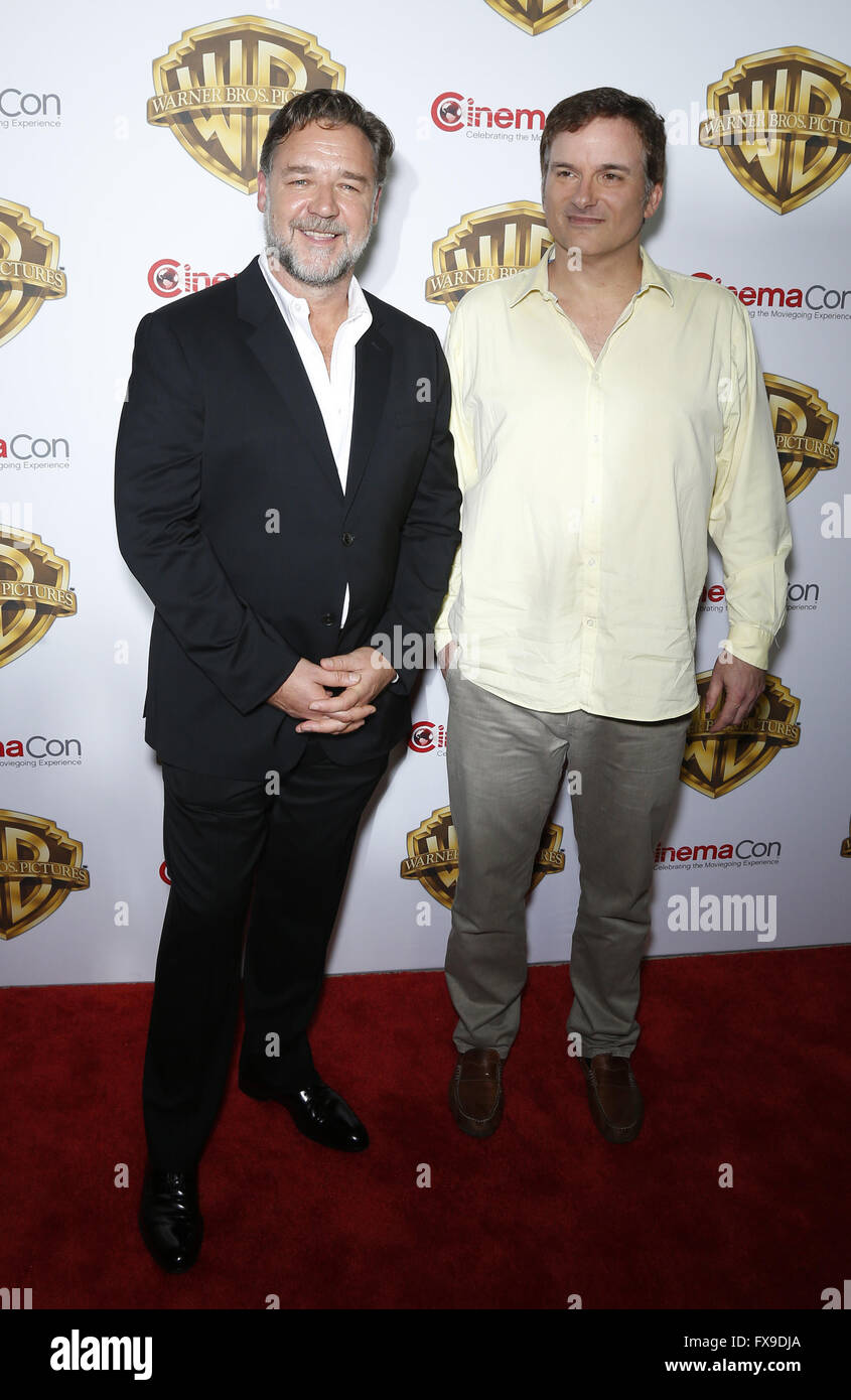 Las Vegas, NV, USA. 12th Apr, 2016. Russell Crowe, Shane Black. Warner ...
