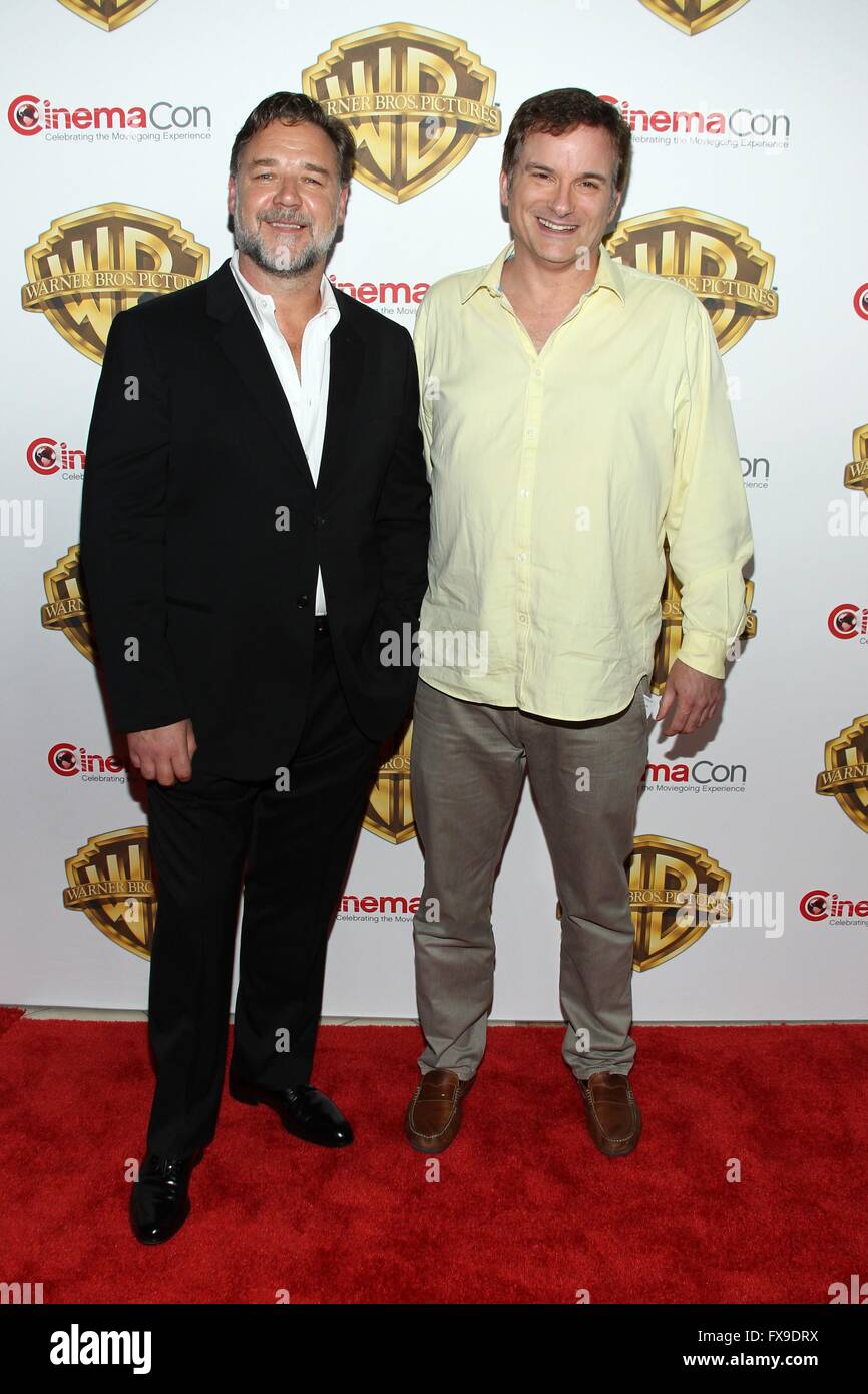 Las Vegas, NV, USA. 12th Apr, 2016. Russell Crowe, Shane Black ...