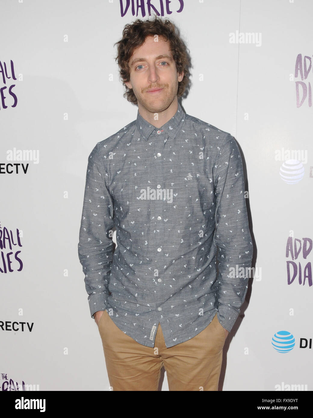 Hollywood, CA, USA. 12th Apr, 2016. Thomas Middleditch. Arrivals for ...