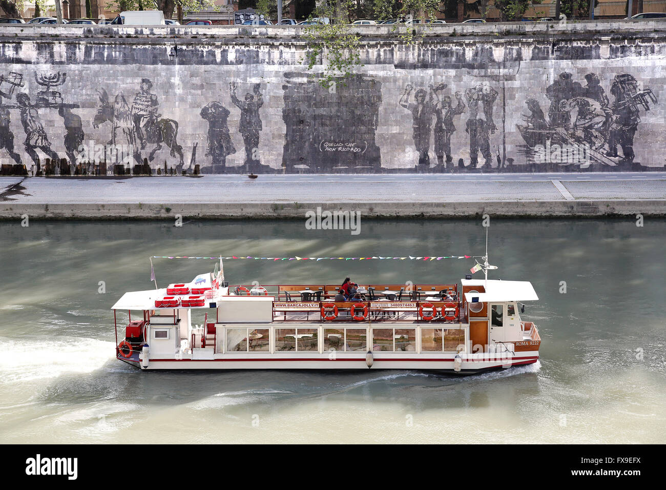 Rome 12th April 2016. The longest series of murals in Rome was just ...