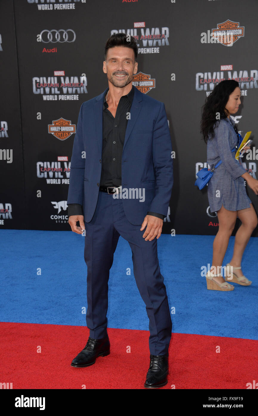 Los Angeles, USA. 12th April, 2016. Actor Frank Grillo at the world ...