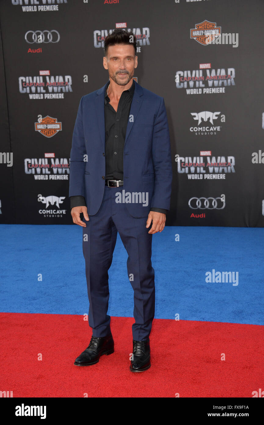 Los Angeles, USA. 12th April, 2016. Actor Frank Grillo at the world ...