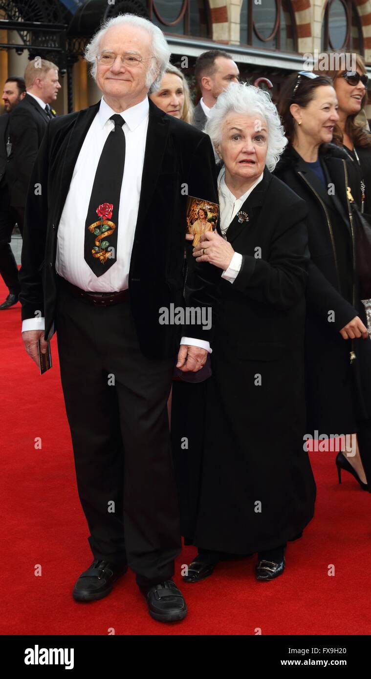 London, UK. 12th April, 2016. Carl Davis and Jean Boht at the Florence ...