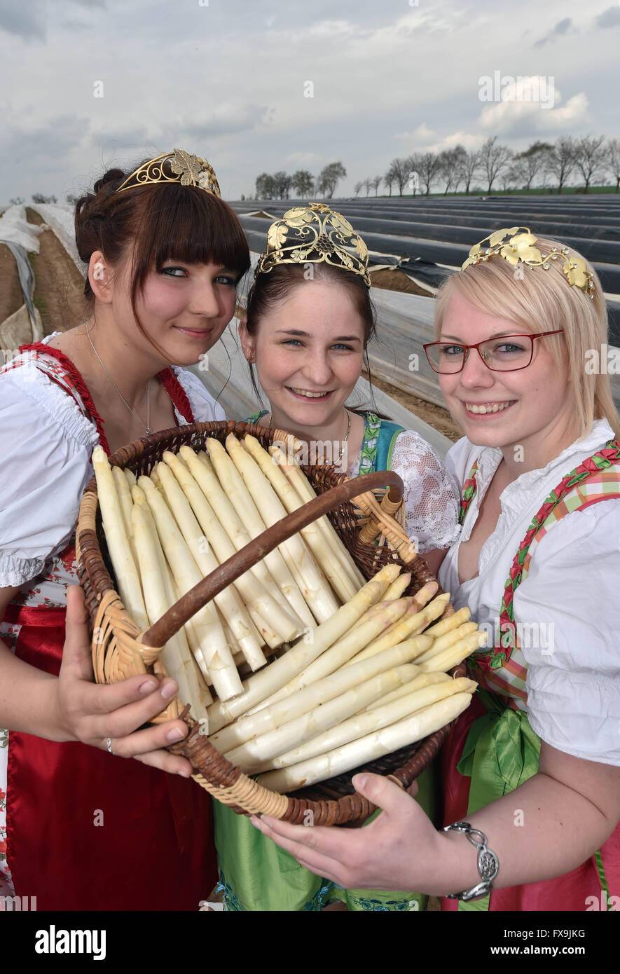 At the start of asparagus season, the Geiseltal Wine Princess Sophia ...