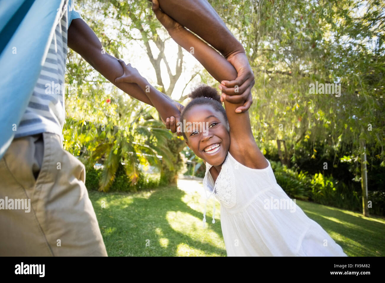 Happy family having fun Stock Photo - Alamy