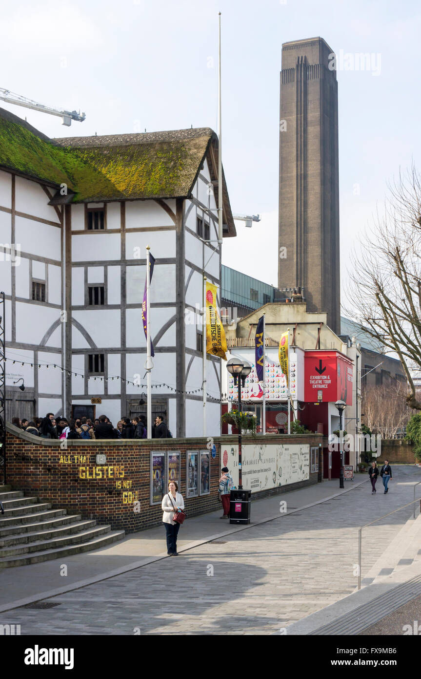Shakespeare's Globe theatre at Bankside, London Stock Photo - Alamy