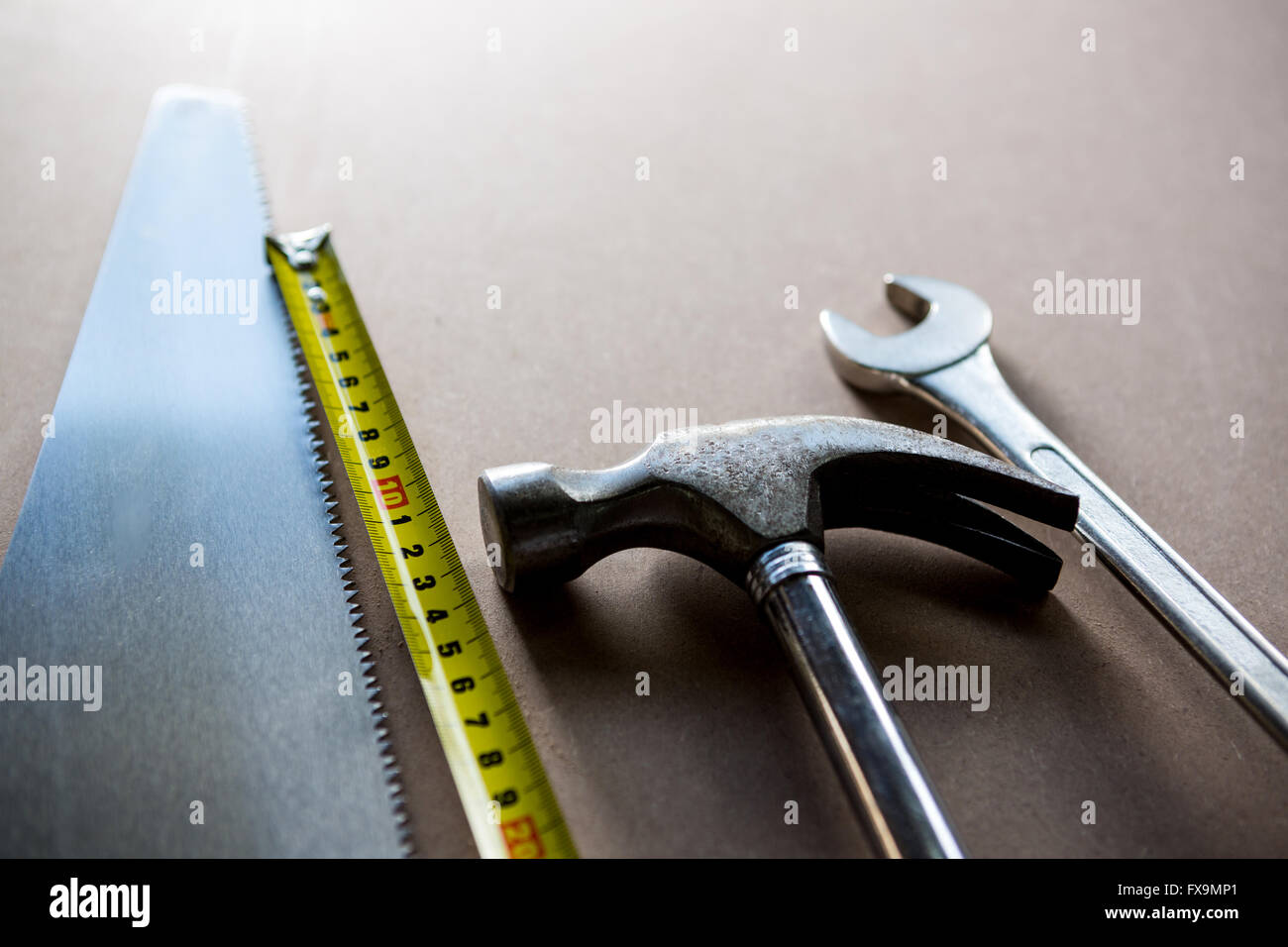 Tools and equipment used for carpentry Stock Photo - Alamy