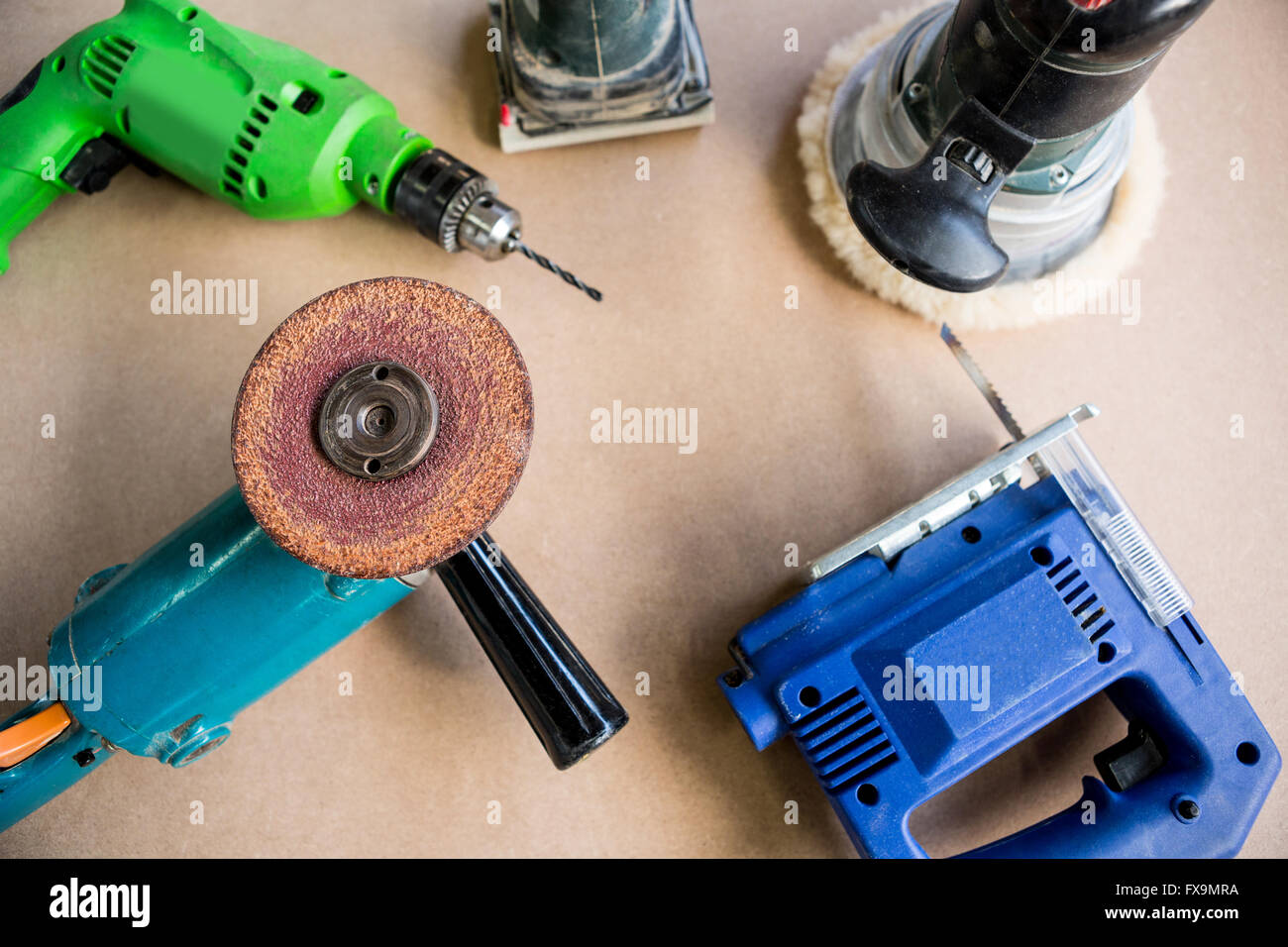 Tools and equipment used for carpentry Stock Photo - Alamy