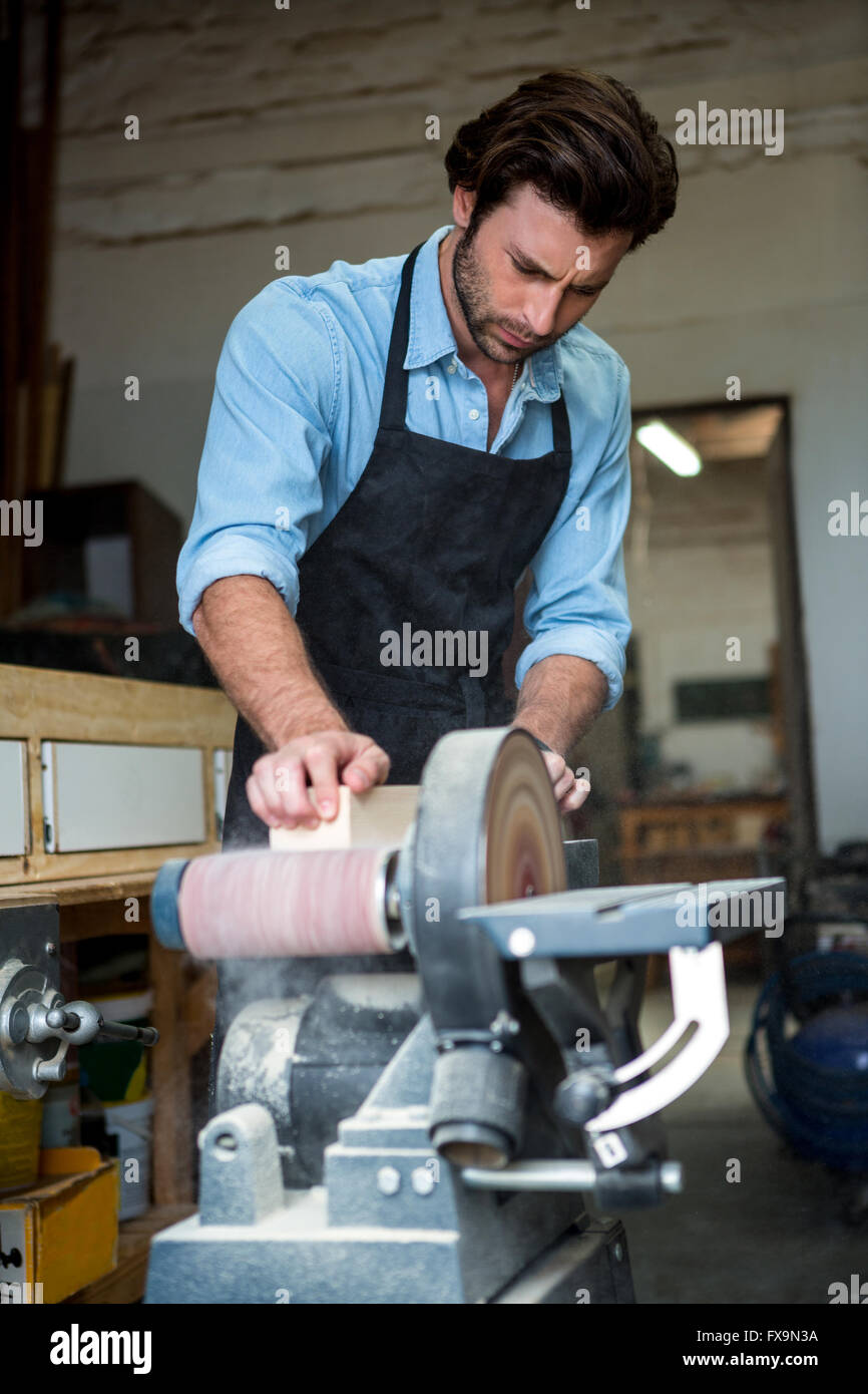 Carpenter working on his craft Stock Photo - Alamy