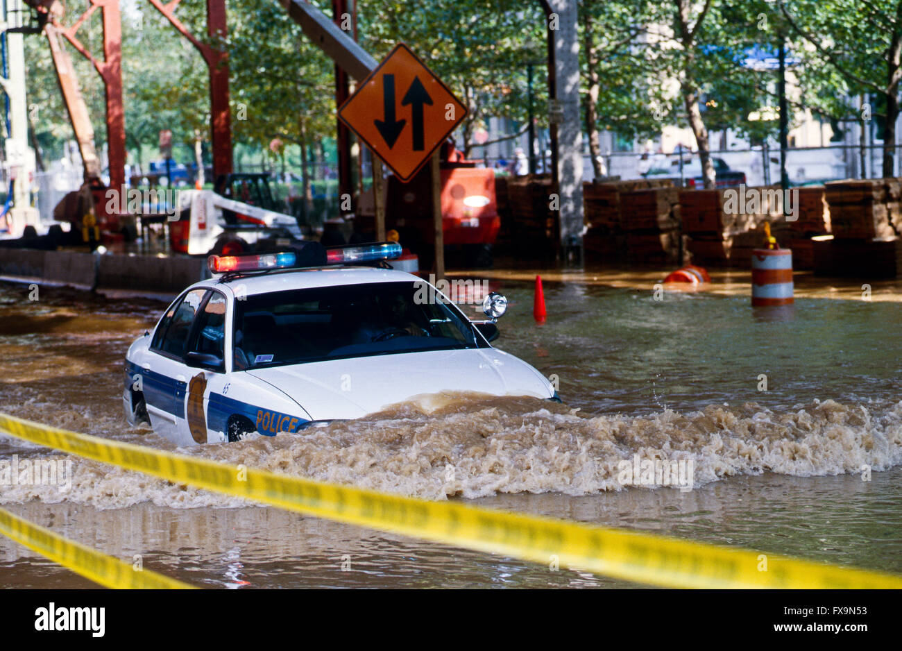 Washington, DC., USA, 9th September, 1996 The Potomac River at flood ...