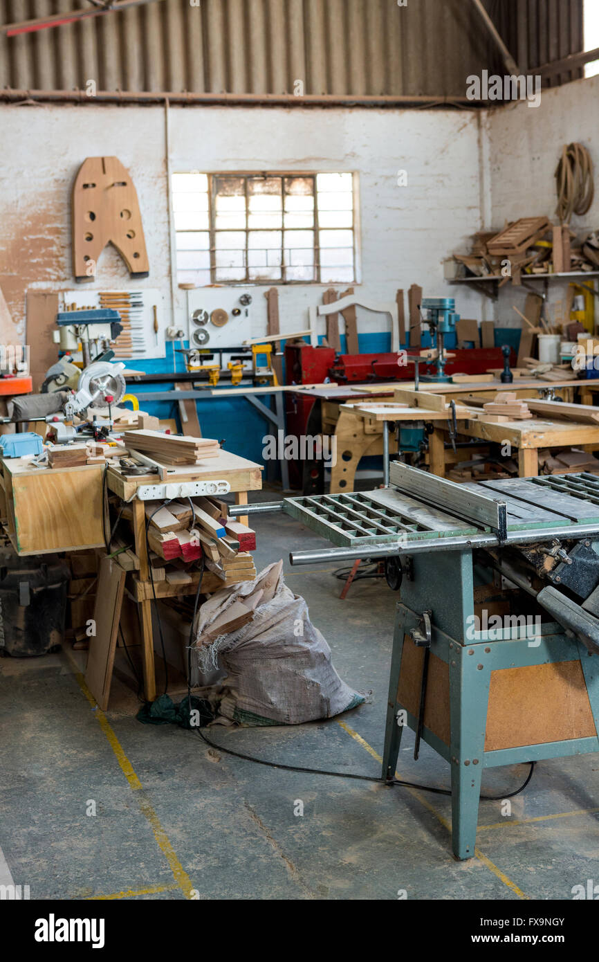Image of carpenters workshop Stock Photo - Alamy