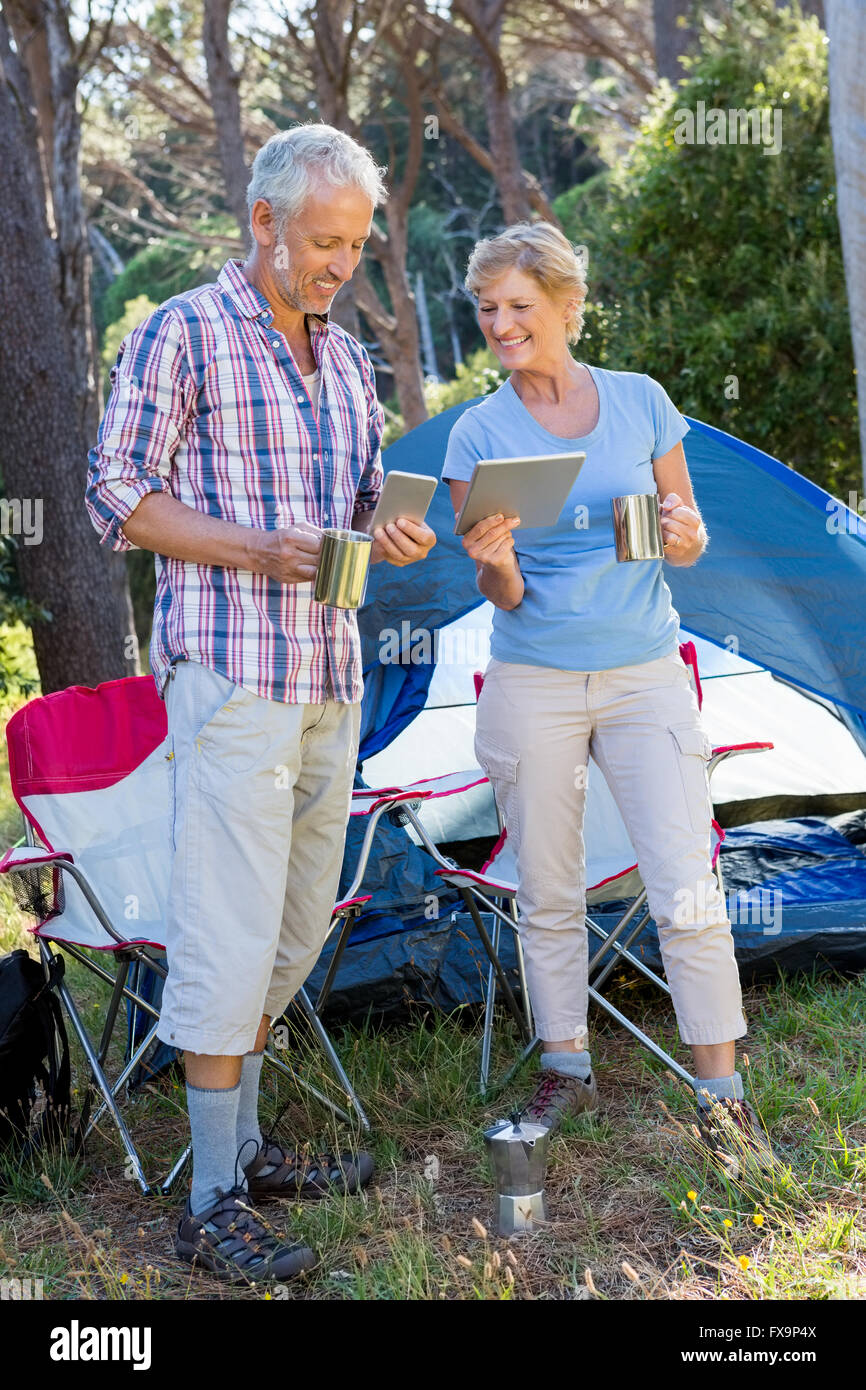 Man standing beside tent hi-res stock photography and images - Alamy