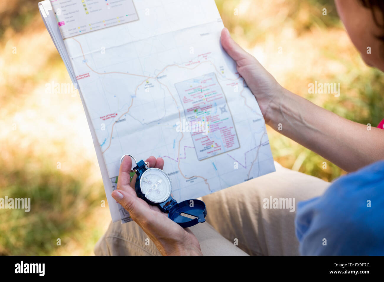focus on a map Stock Photo - Alamy