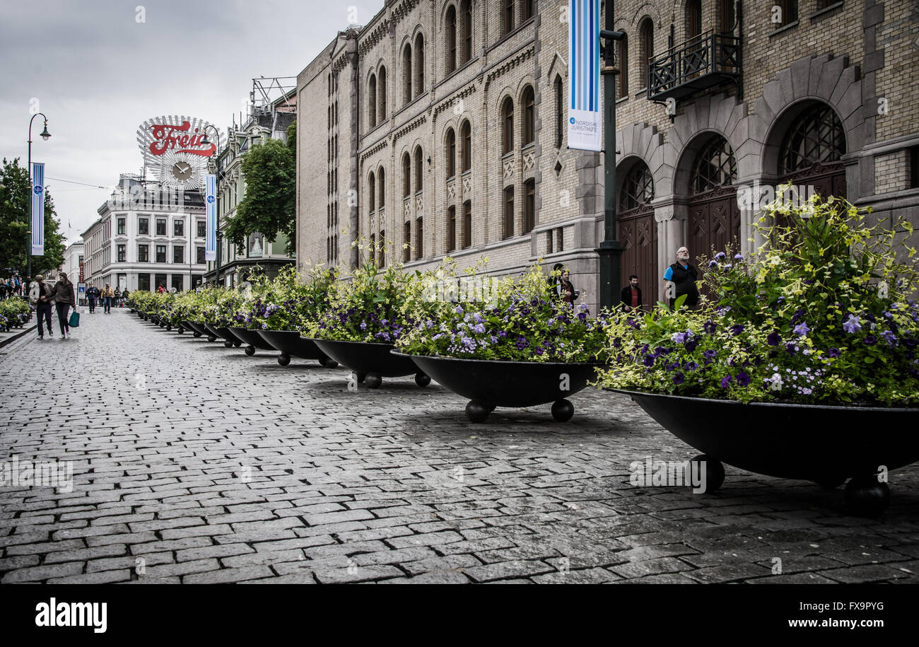 Beautiful paved street Stock Photo - Alamy