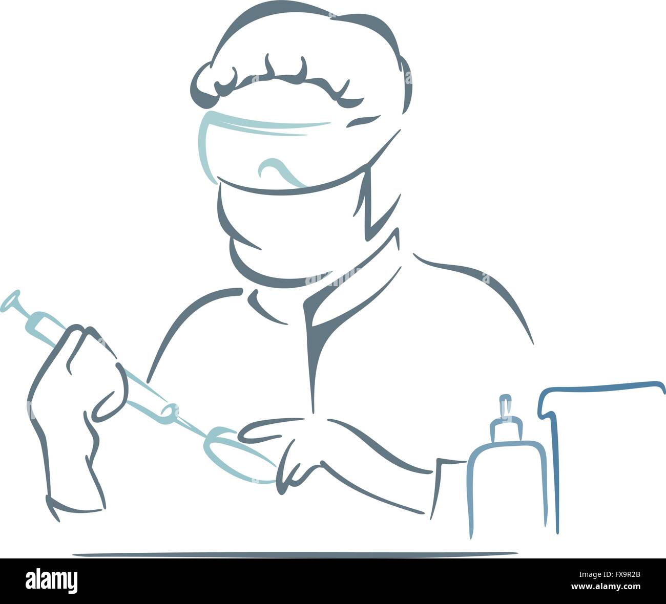 Scientific analysis lab Stock Vector Images - Alamy