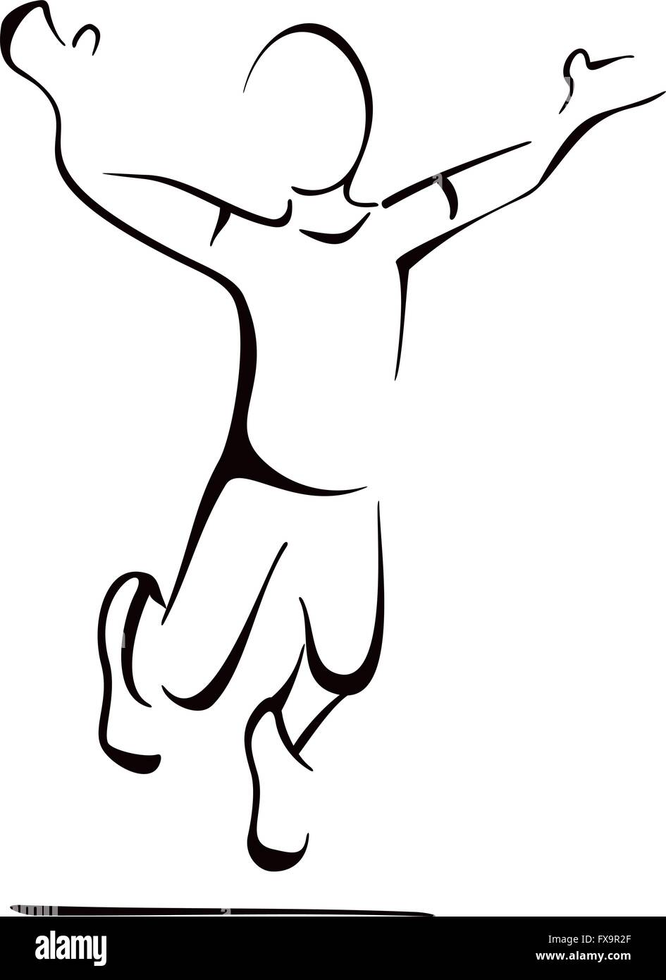 Triumph happy Stock Vector Images - Alamy