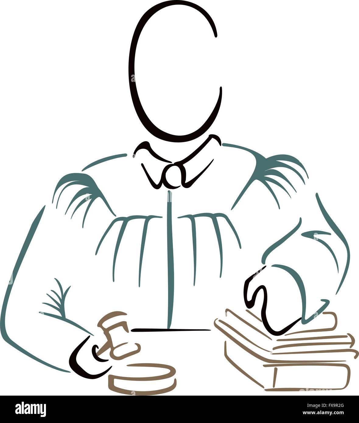 Court of trial Stock Vector Images - Alamy