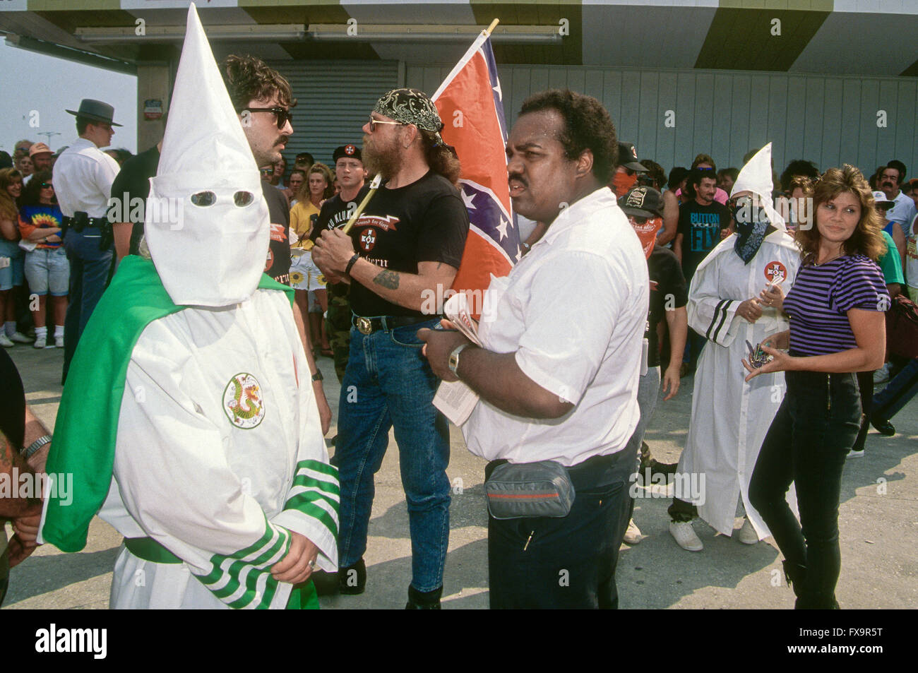 Ocean City, Maryland, USA, 4th July, 1992 KKK rally and march on the ...