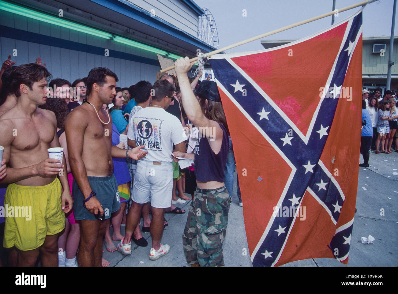 Ocean City, Maryland, USA, 4th July, 1992 KKK rally and march on the ...