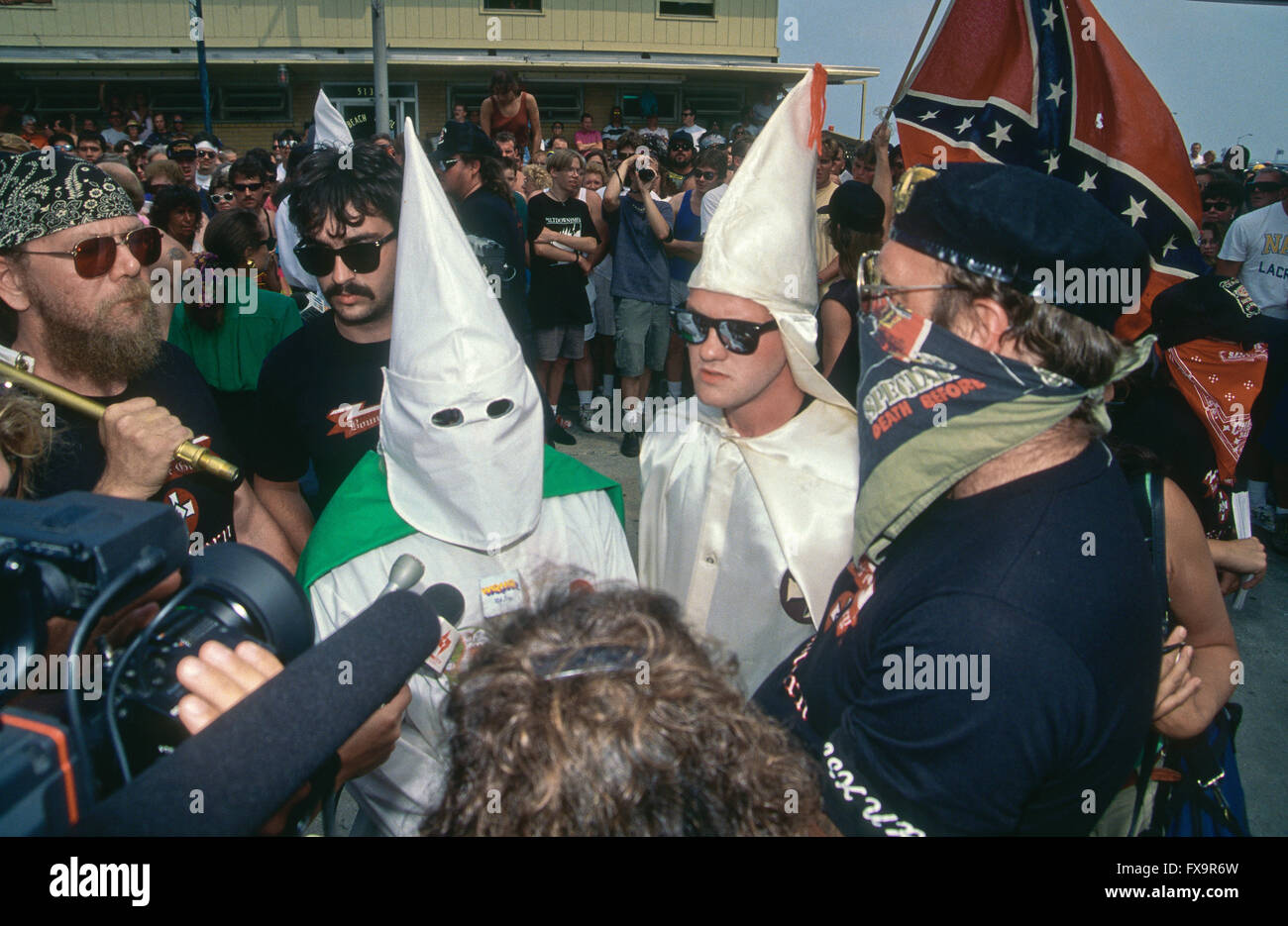 Ocean City, Maryland, USA, 4th July, 1992 KKK rally and march on the ...