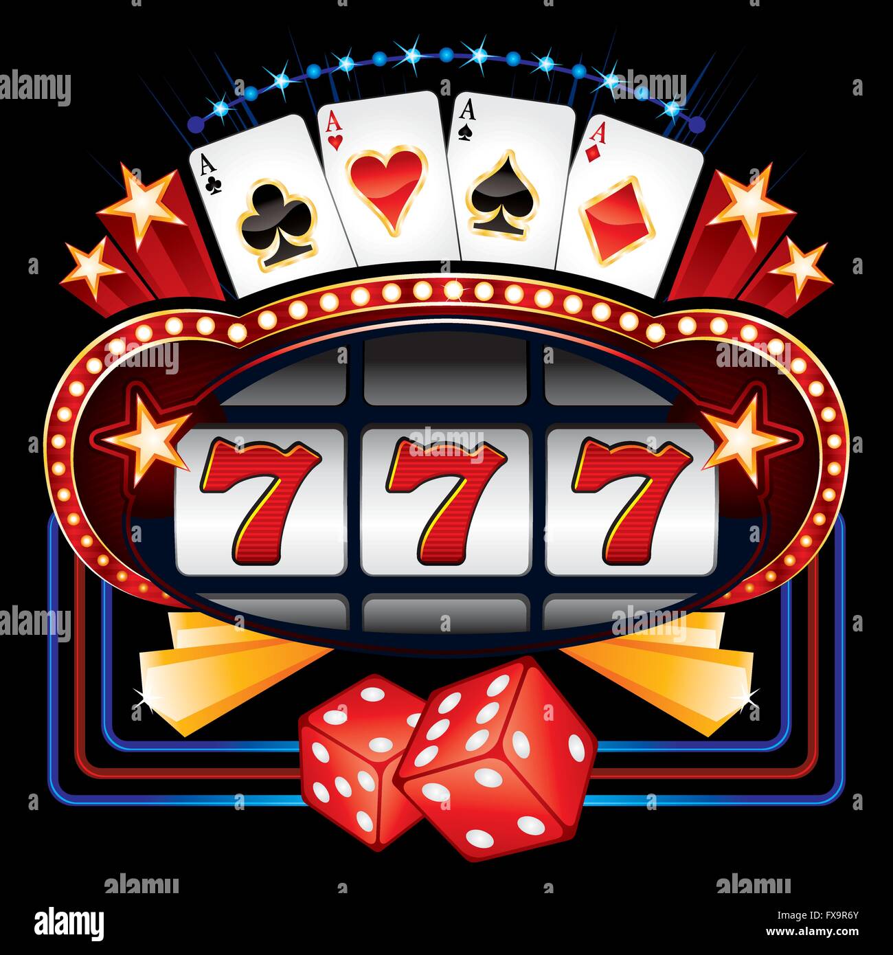 Casino gambling machine Stock Vector Images - Alamy