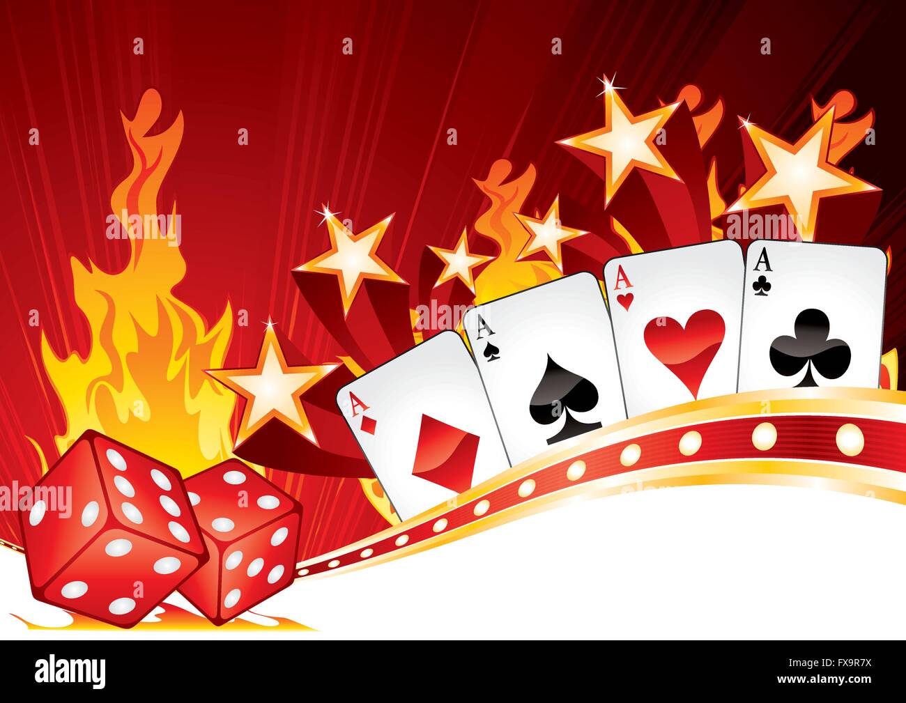 Casino poster Stock Vector Images - Alamy
