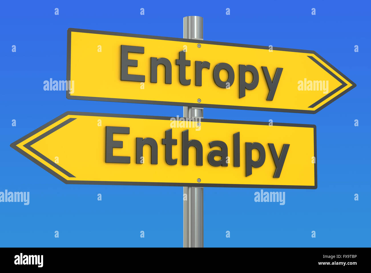 entropy or enthalpy concept, 3D rendering Stock Photo - Alamy