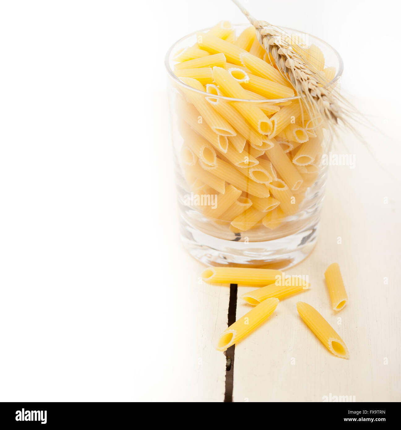 short Italian pasta penne with durum wheat grains Stock Photo - Alamy
