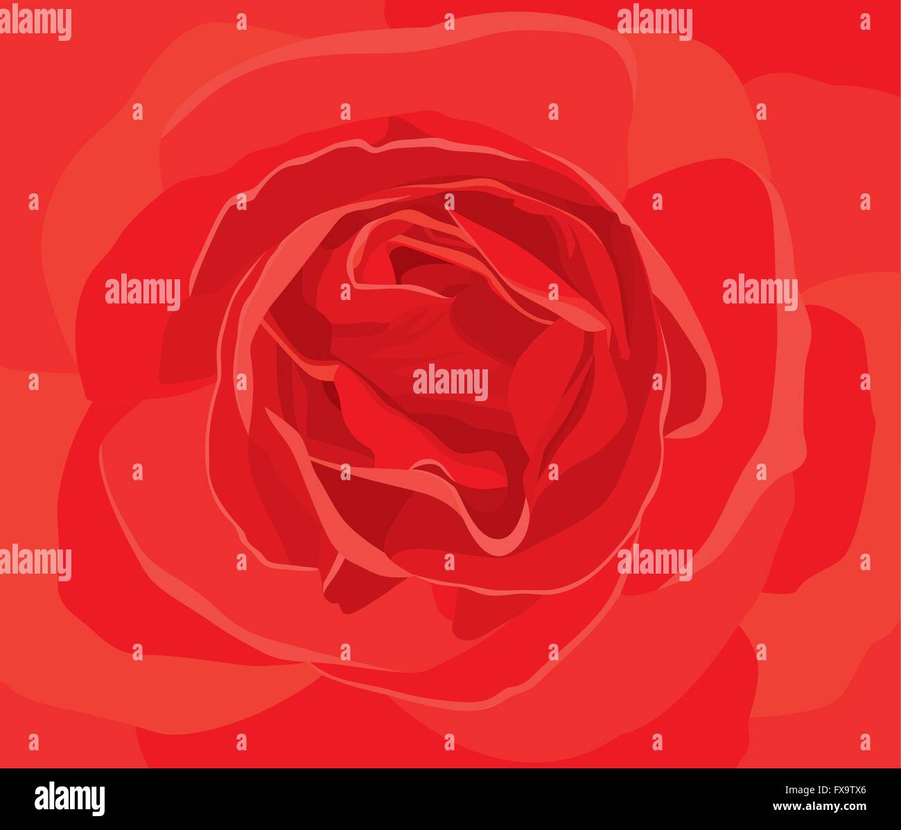 Blossom single red flower Stock Vector Images - Alamy