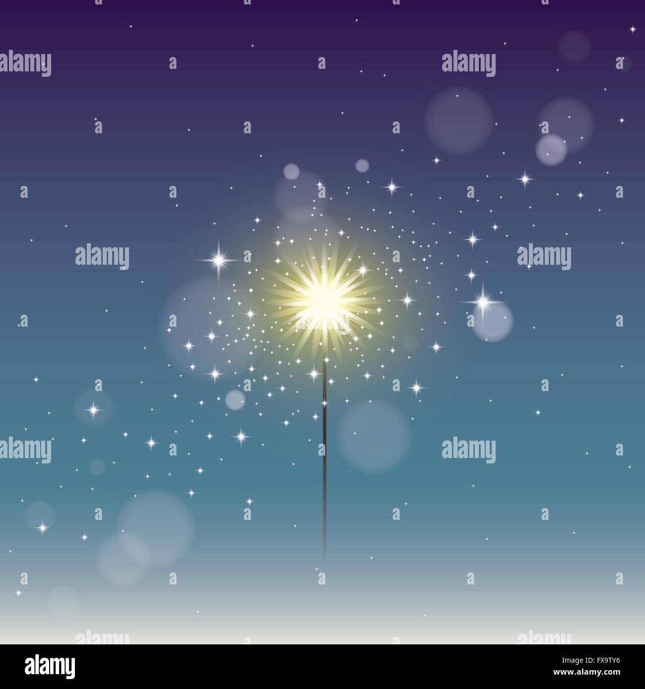 Fairy tale shiny night Stock Vector Images - Alamy