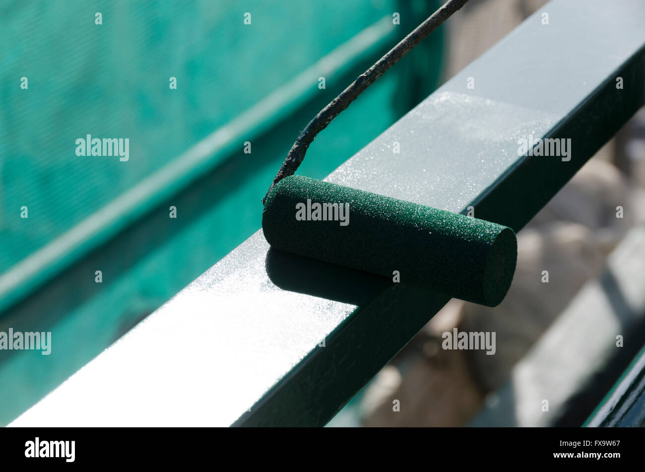 Painting railing roller hi-res stock photography and images - Alamy