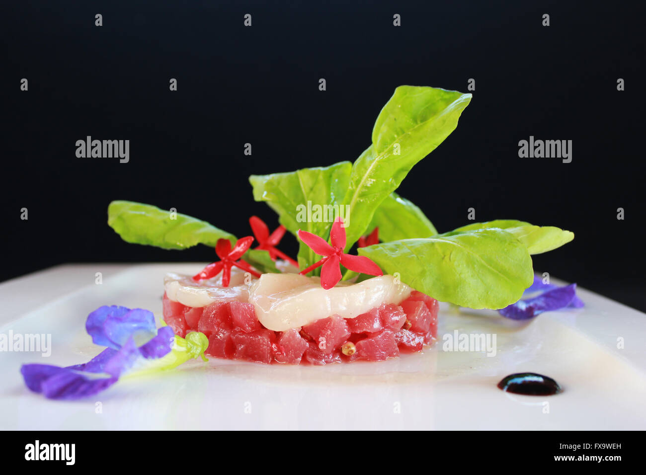 Tuna tartare hi-res stock photography and images - Alamy