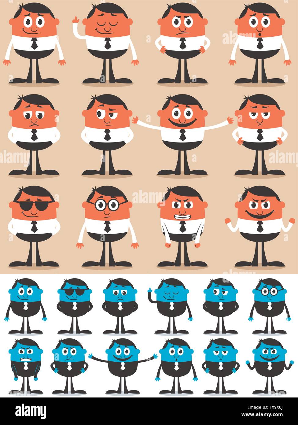 Poses and emotions Stock Vector Images - Alamy