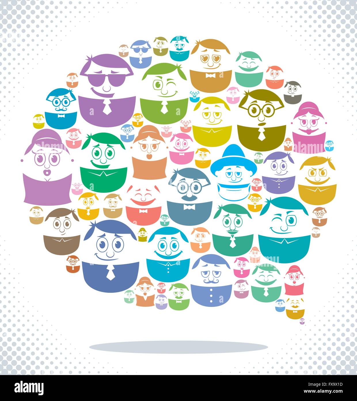 Global network communication people Stock Vector Images - Alamy