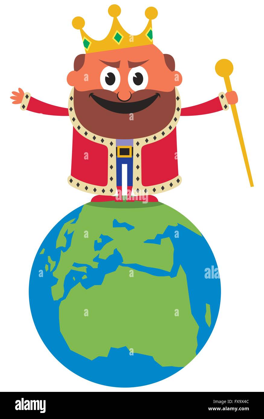 King if the world Stock Vector Images - Alamy