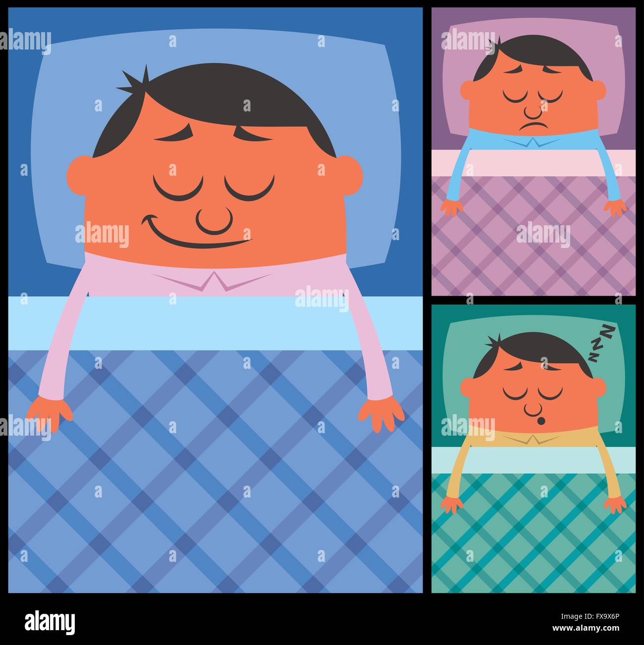 Smiling man in blank Stock Vector Images - Alamy